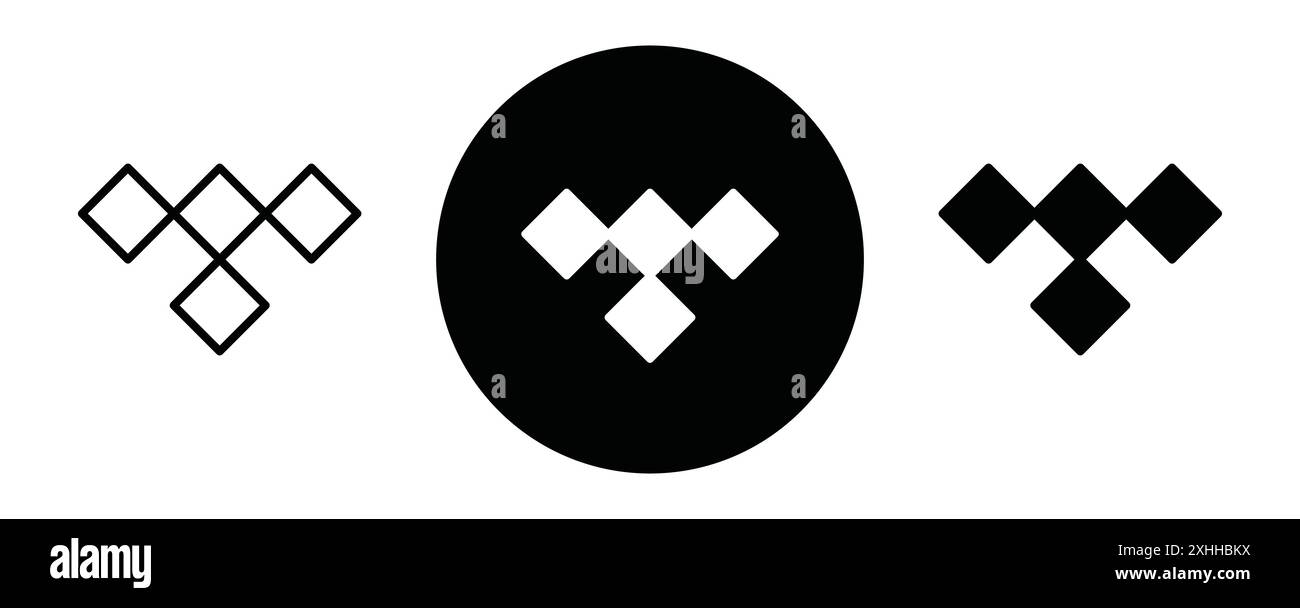 Tidal music logo Stock Vector Images - Alamy