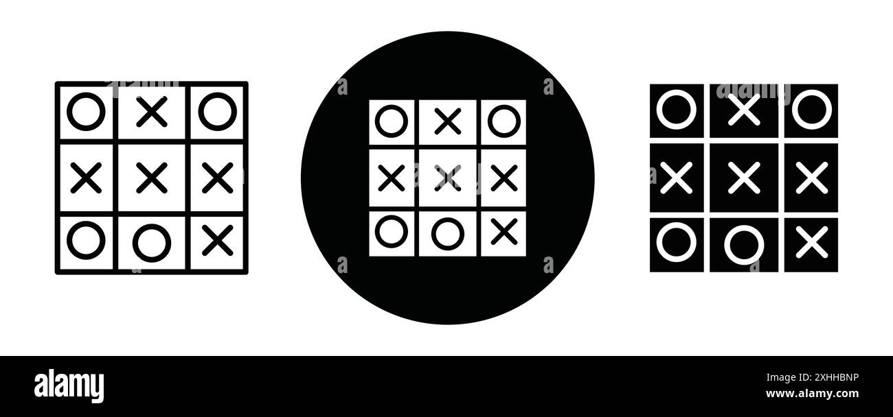 Tic tac toe game in Stock Vector Images - Alamy