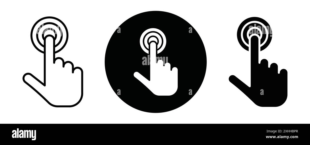 User interface icon Black line art vector in black and white outline ...