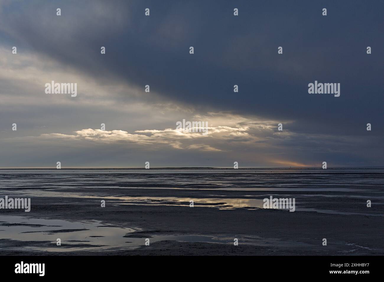 Bad weather entering from west - the North Sea onto the Danish island ...