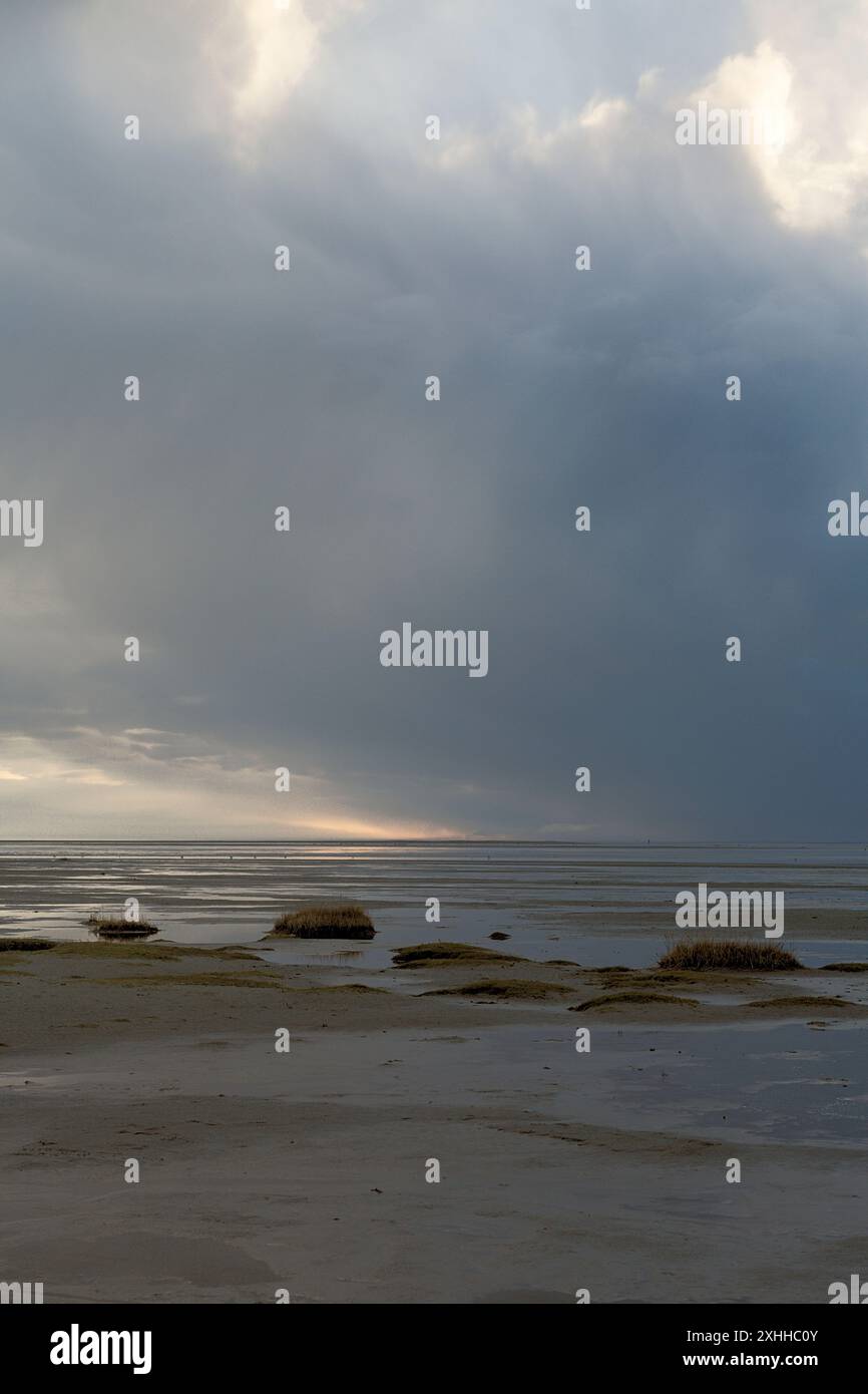 Bad weather entering from west - the North Sea onto the Danish island ...