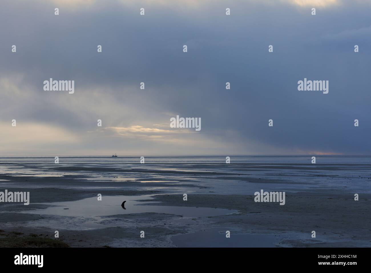 Bad weather entering from west - the North Sea onto the Danish island ...