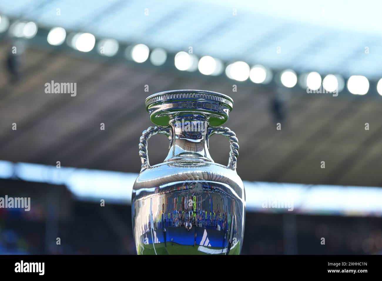 The European Championship trophy before the UEFA Euro 2024 final match ...