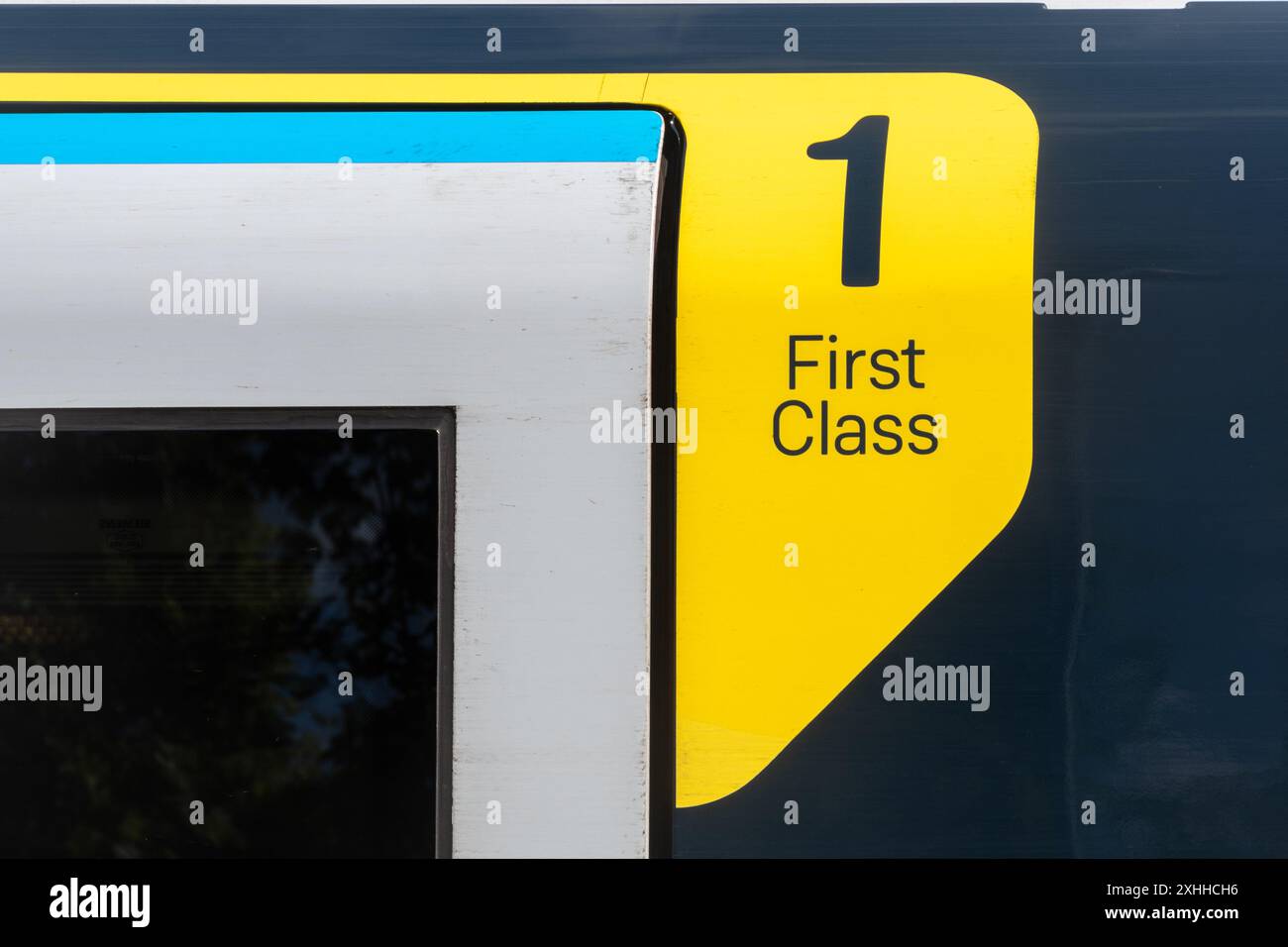 South Western Railway train, rail transport in Southern England, UK ...