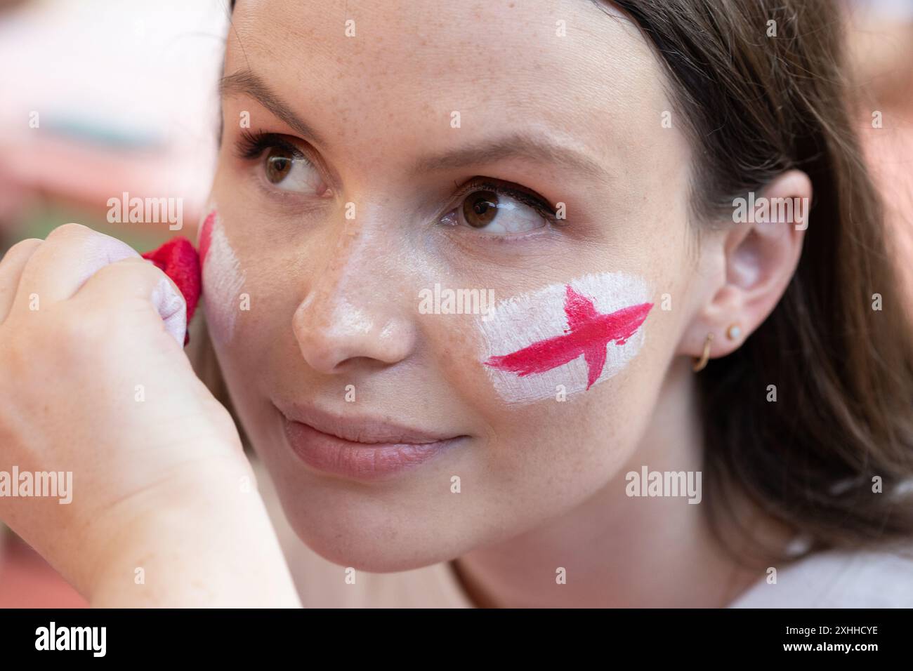 Euro 2024 fans face paint hi-res stock photography and images - Alamy
