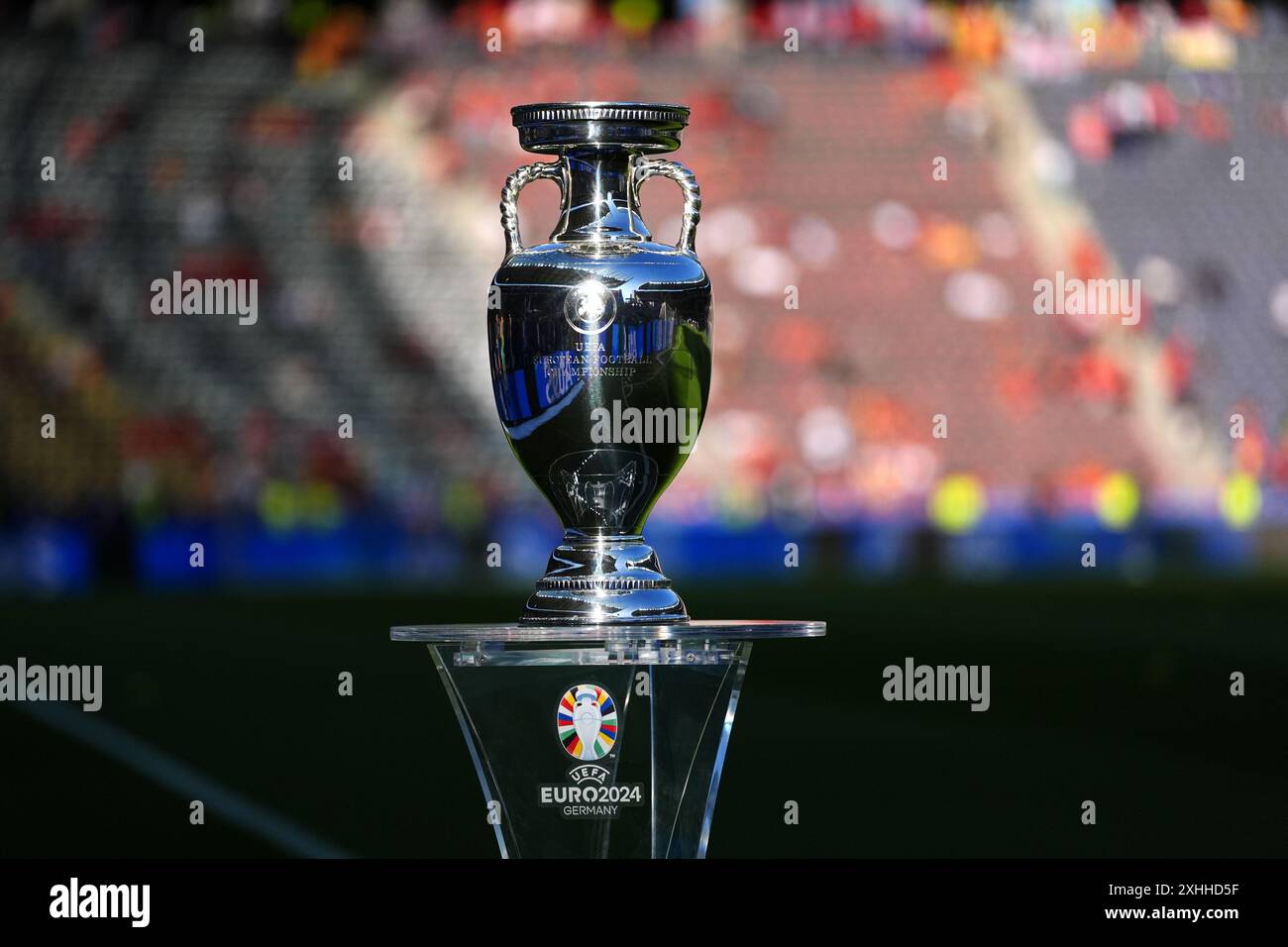 A general view of the Henri Delaunay Cup before the UEFA Euro 2024 ...