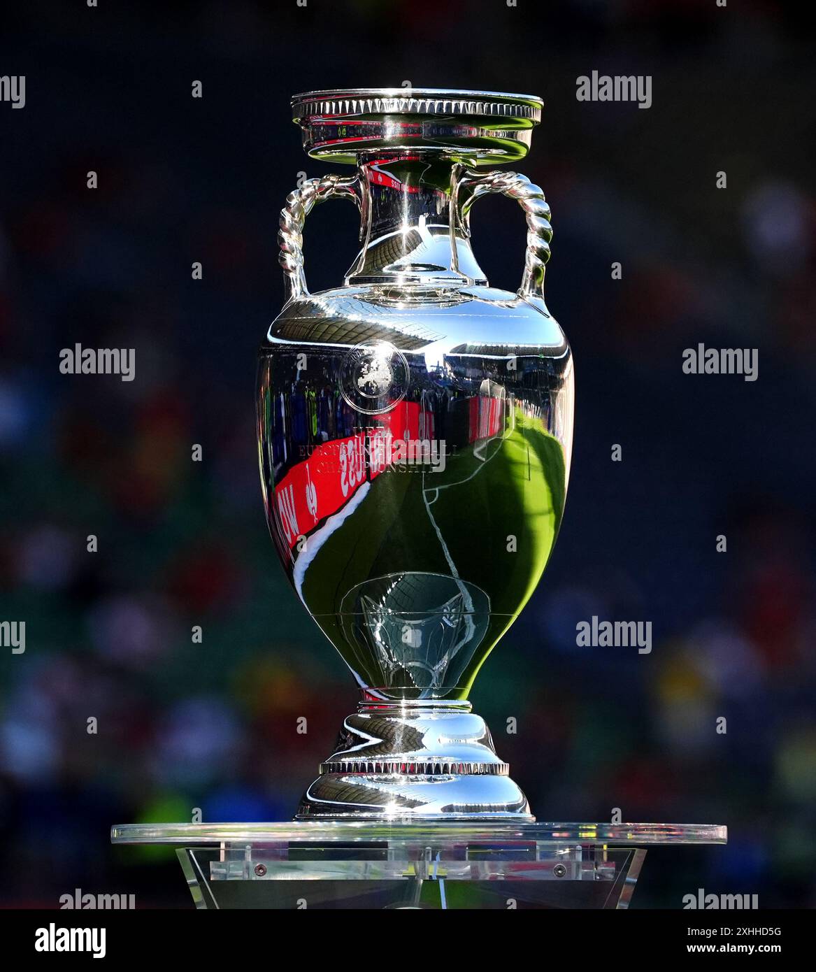 A general view of the Henri Delaunay Cup before the UEFA Euro 2024 ...