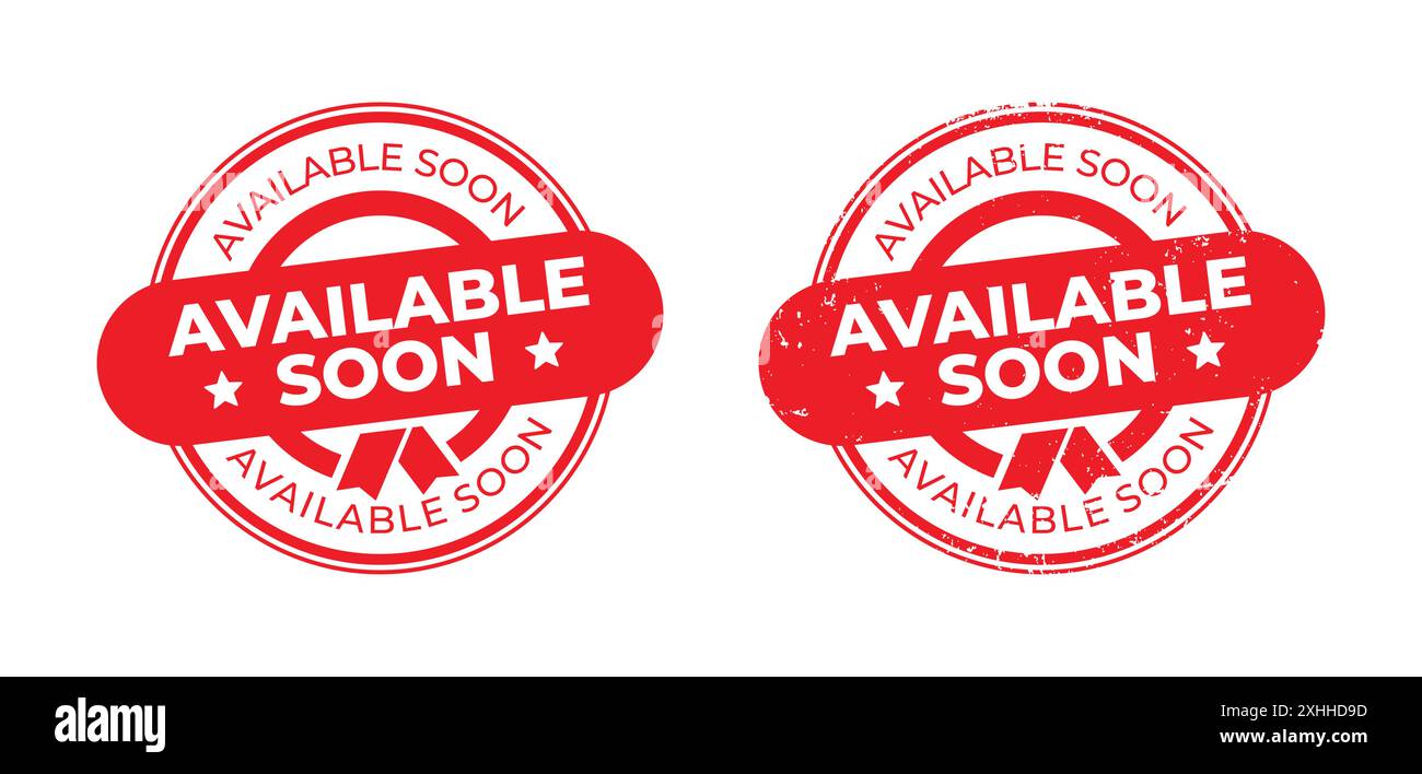 Available soon template design Stock Vector Images - Alamy