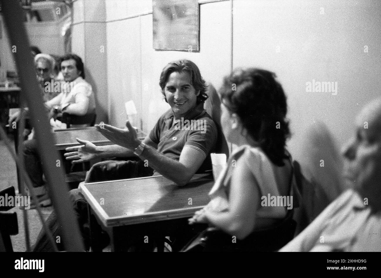Argentine filmmaker Raúl de la Torre gives instructions to Argentine ...