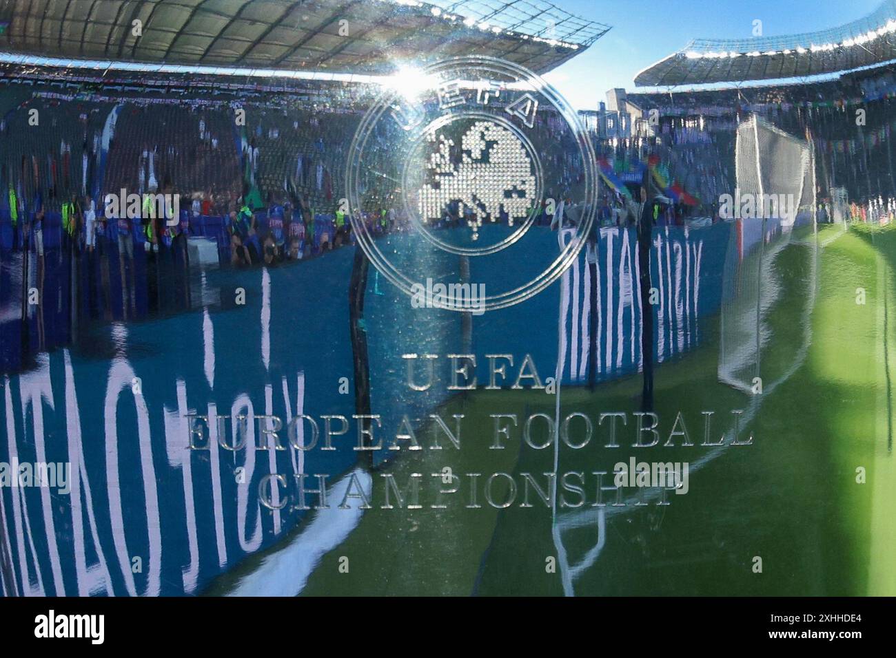 Berlin, Germany, 14, July, 2024. The original throphy during the match ...