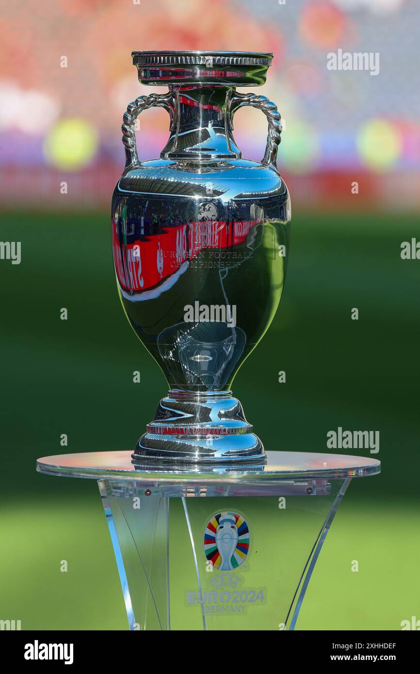 Berlin, Germany, 14, July, 2024. The original throphy during the match ...
