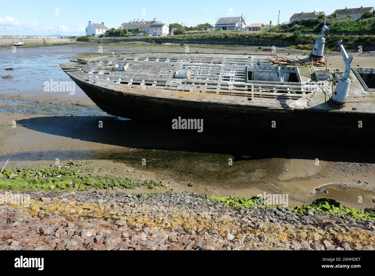 Drummore, Galloway, Scotland old ship wreck of HMS Pagham minesweeper ...
