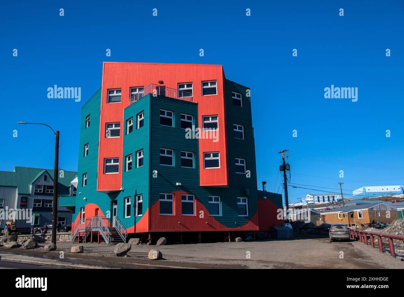 Nunavut Parole Office building on Queen Elizabeth Way in Iqaluit ...