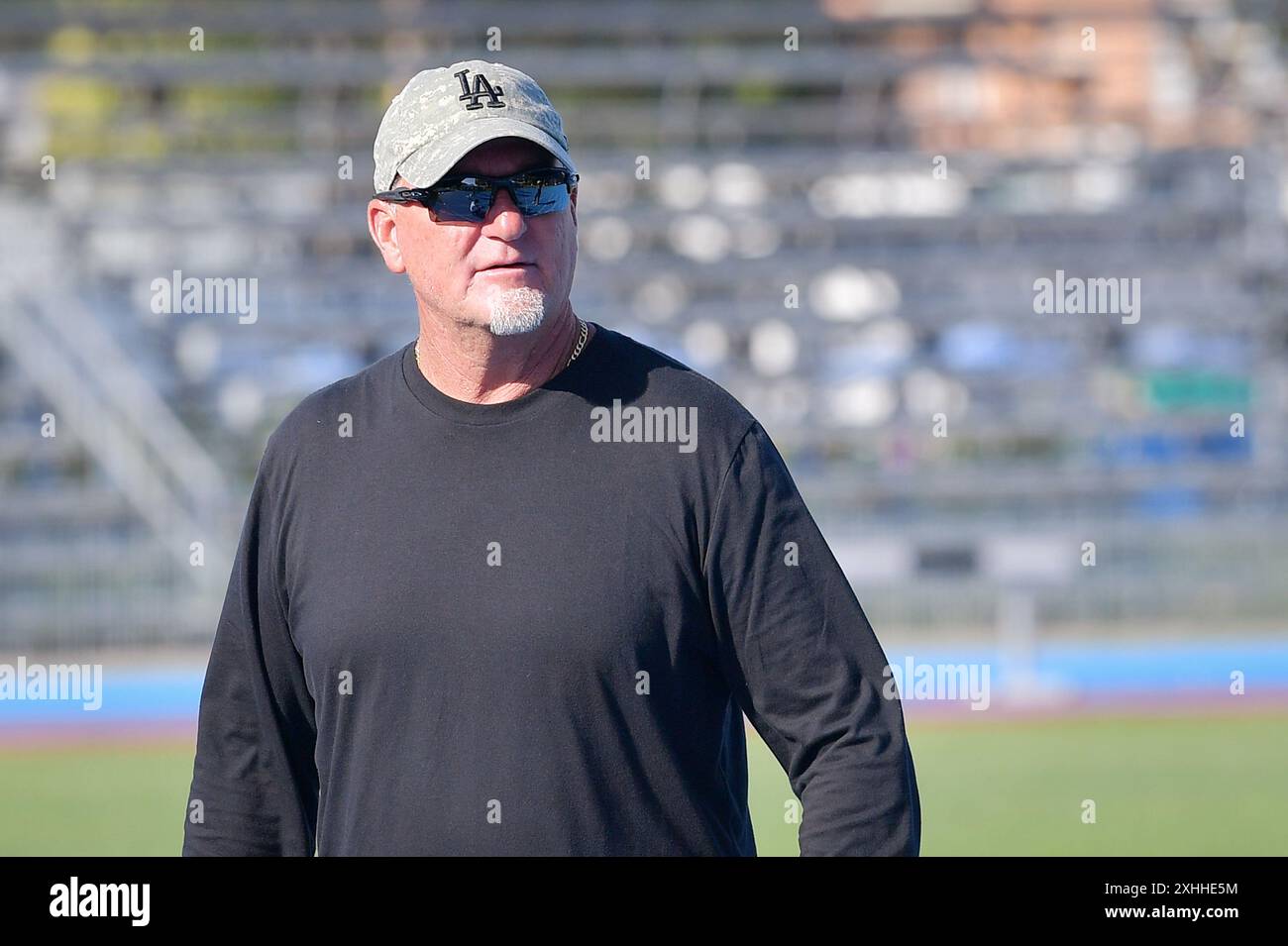 Rieti: coach Rana Reider (USA) during testing ahead of the Paris 2024 ...