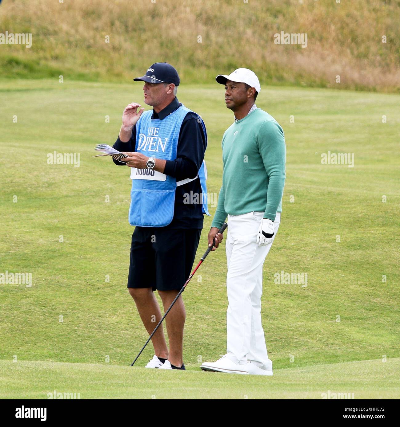 Troon, UK. 14th July, 2024. TIGER WOODS takes to the golf links to ...
