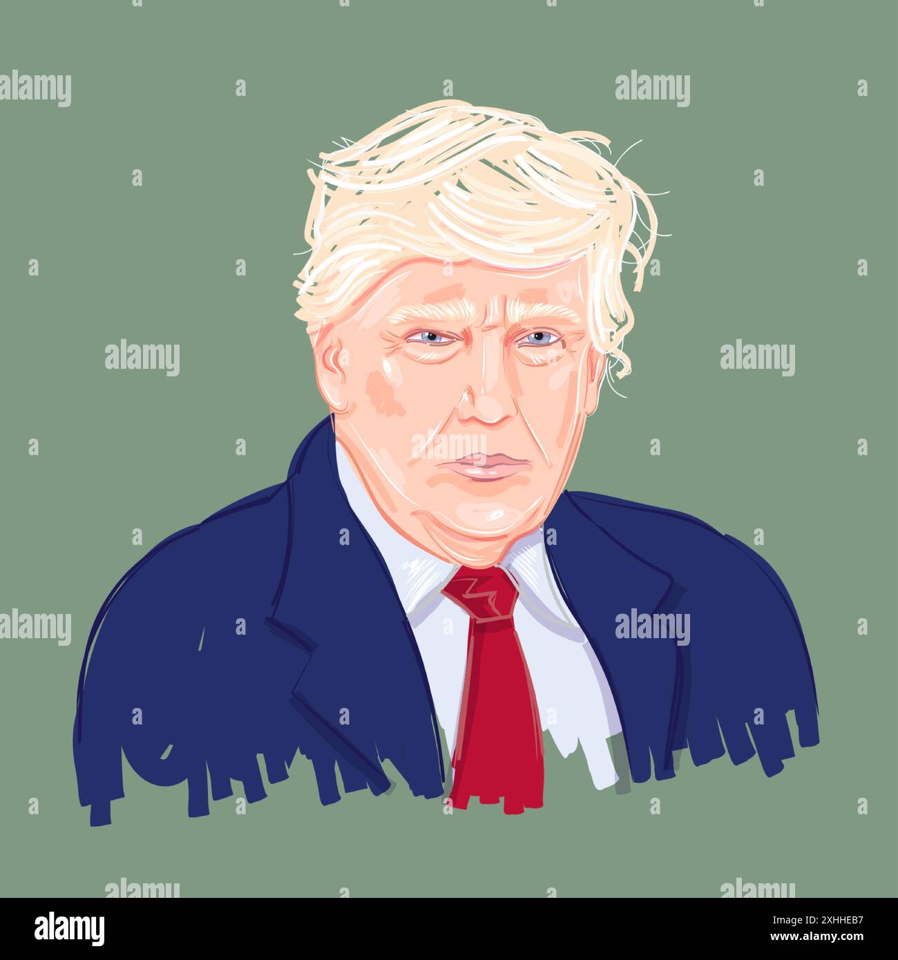 Donald trump 2024 face hi-res stock photography and images - Alamy