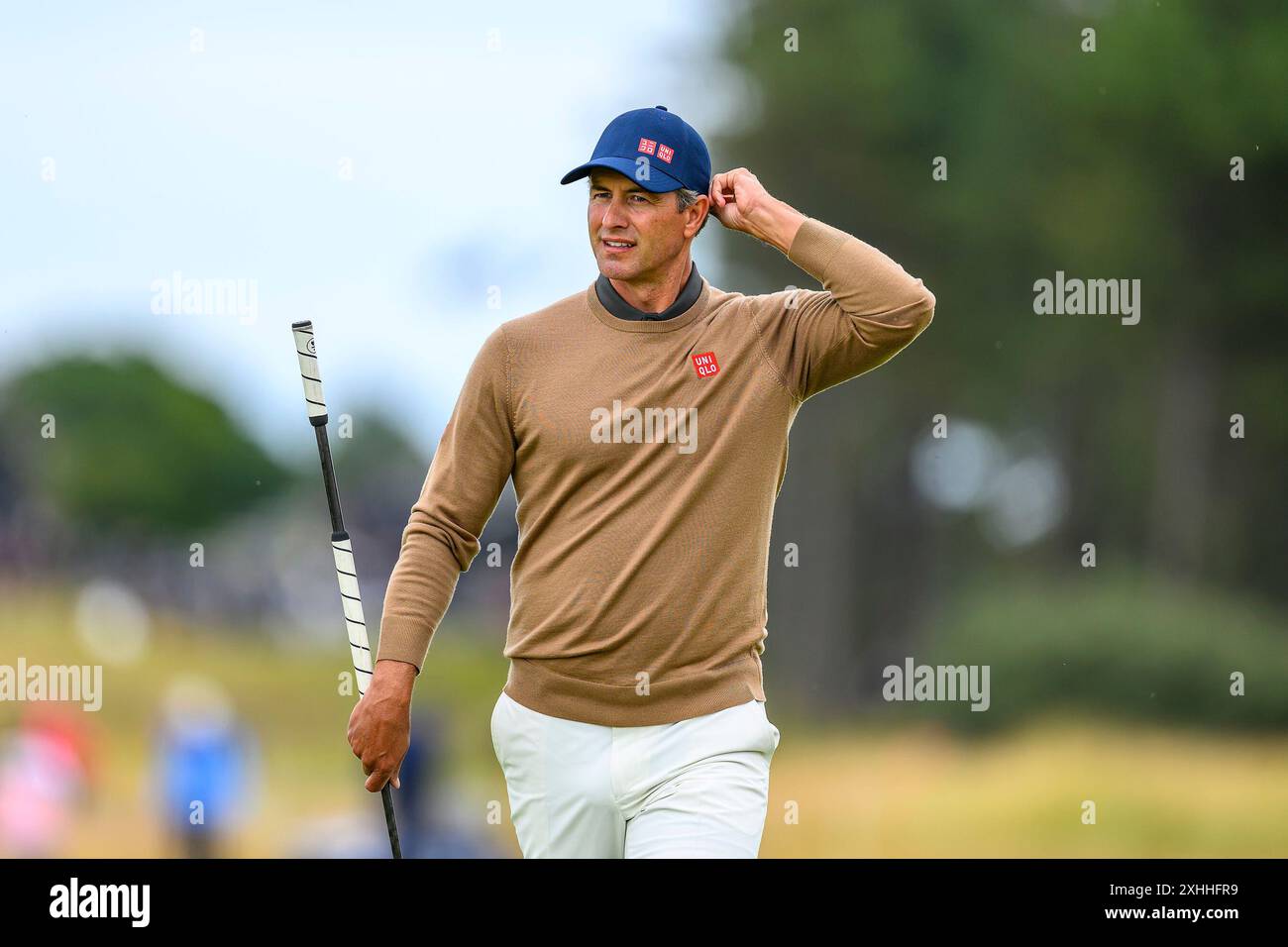 Adam Scott on the 5th hole during day four of the Genesis Scottish Open ...