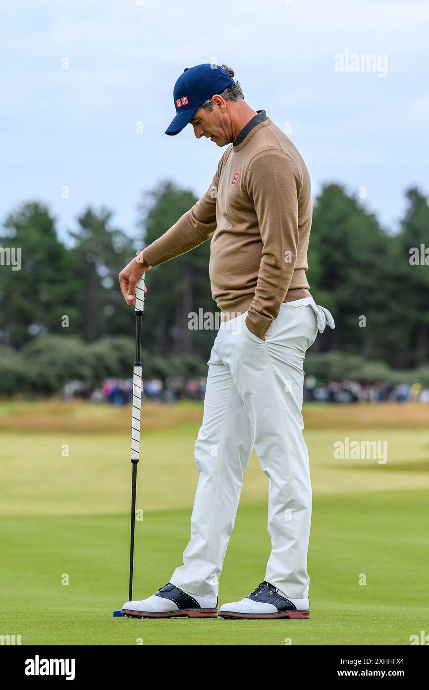 Adam Scott on the 5th hole during day four of the Genesis Scottish Open ...