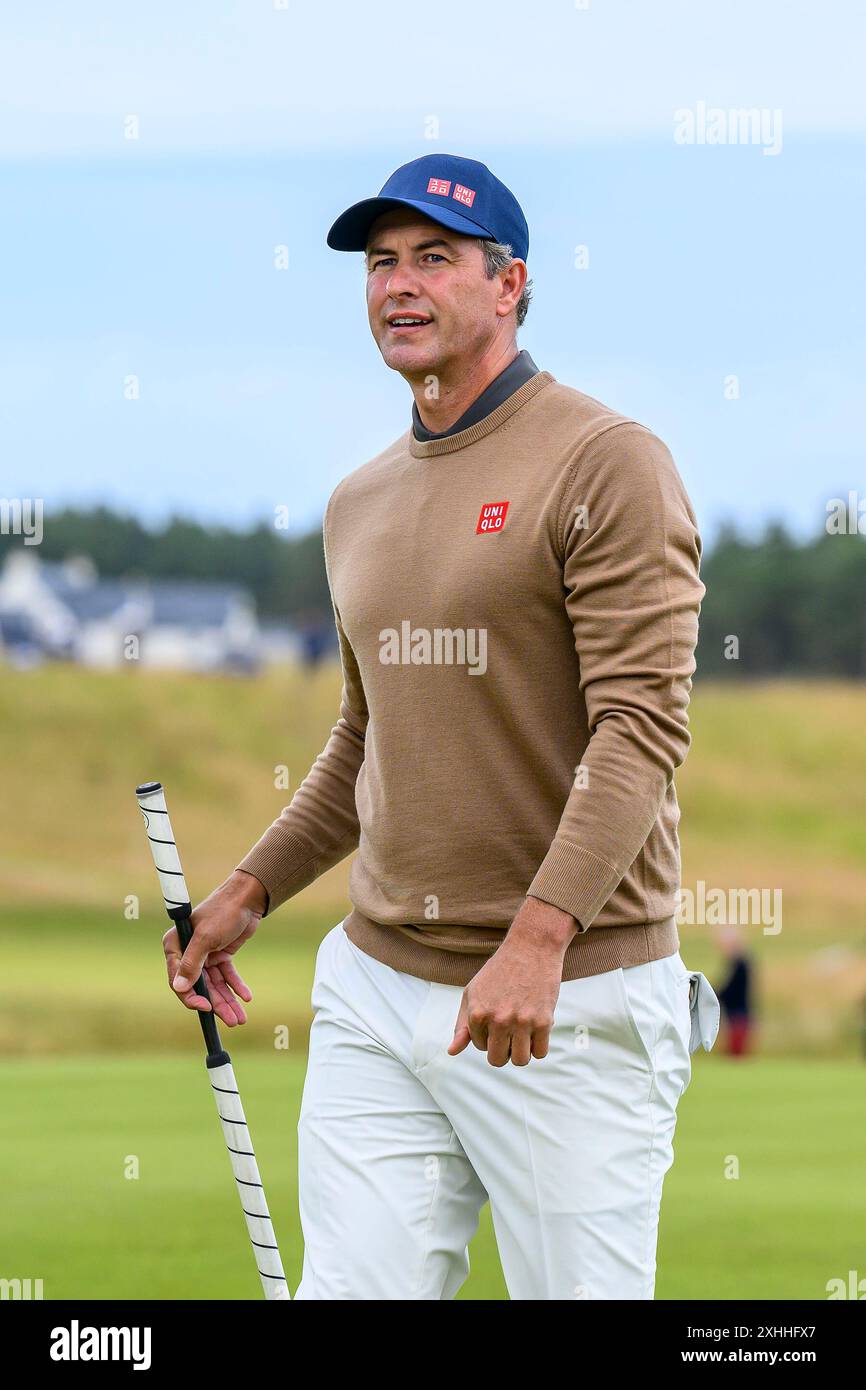Adam Scott on the 5th hole during day four of the Genesis Scottish Open ...