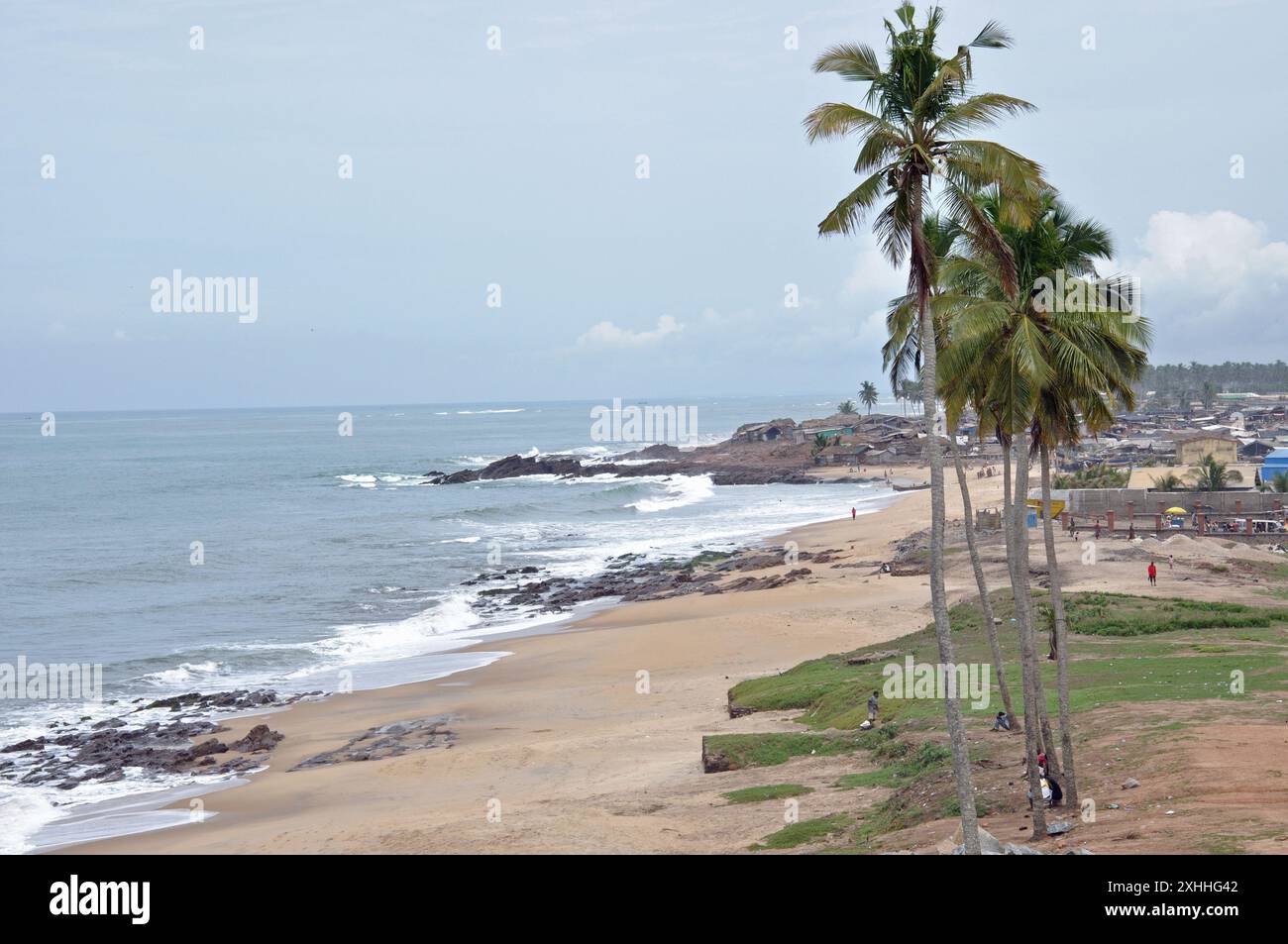 View of the Gold Coast from Cape Coast Castle, Cape Coast, Ghana ...