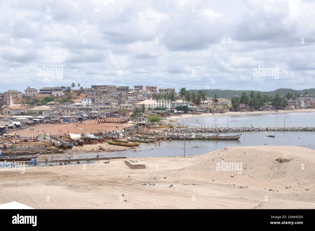 View of the Gold Coast from Cape Coast Castle, Cape Coast, Ghana ...