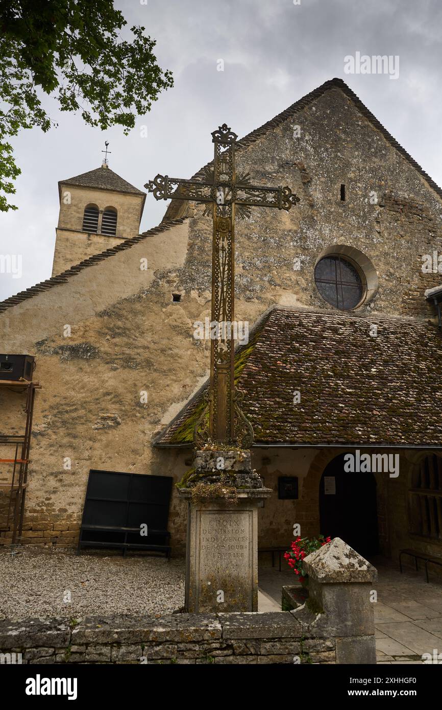 Streets and Houses of Château-Chalon Village, France Stock Photo - Alamy