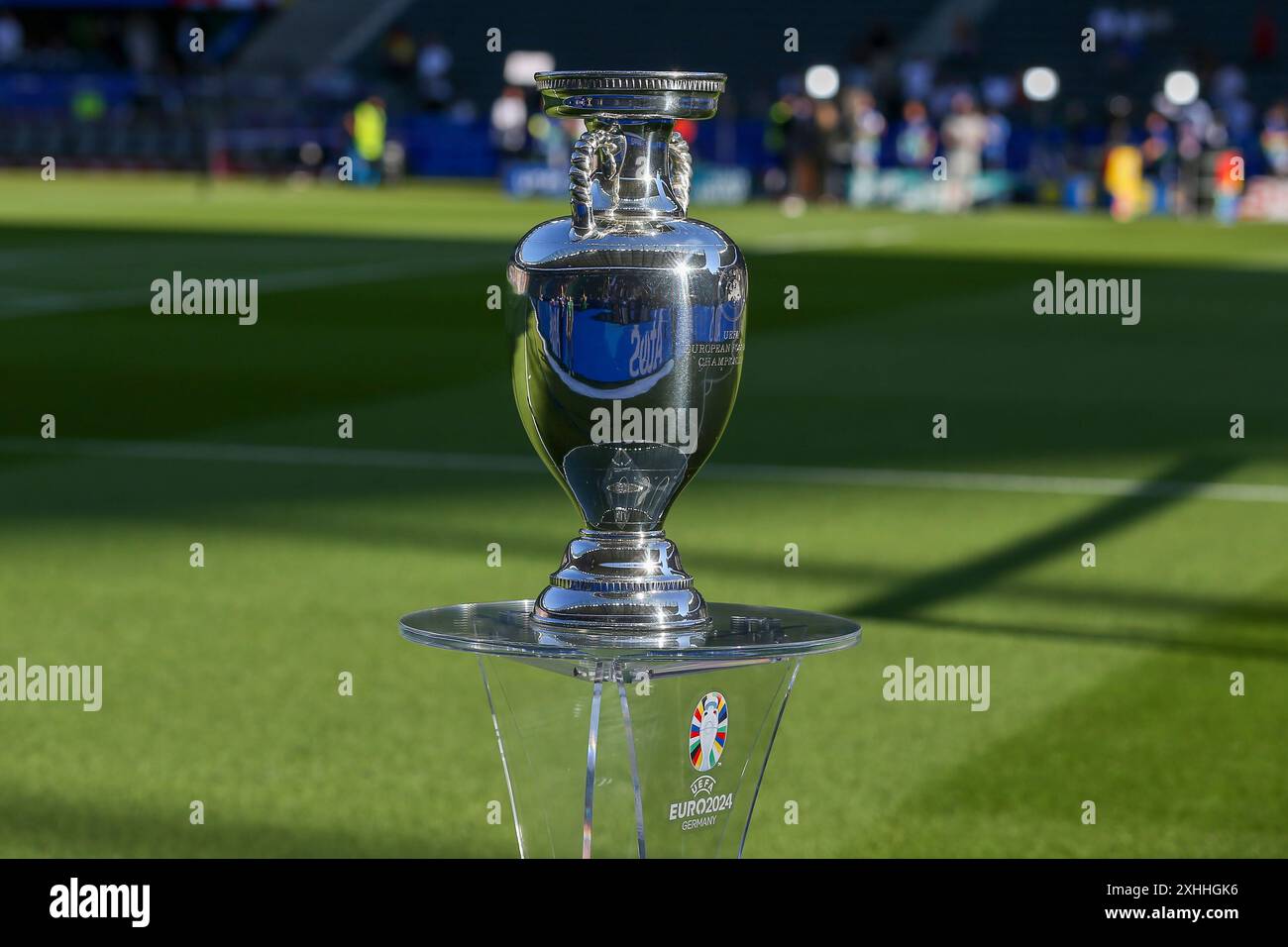 Berlin, Germany. 14th July, 2024. The Trophy during the Spain v England ...
