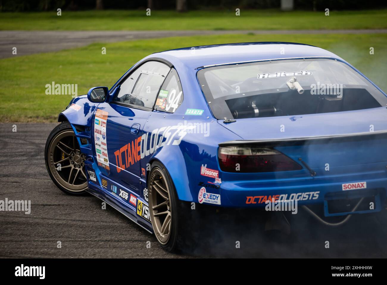 A Parked Stylish Blue Drift Car Stock Photo - Alamy