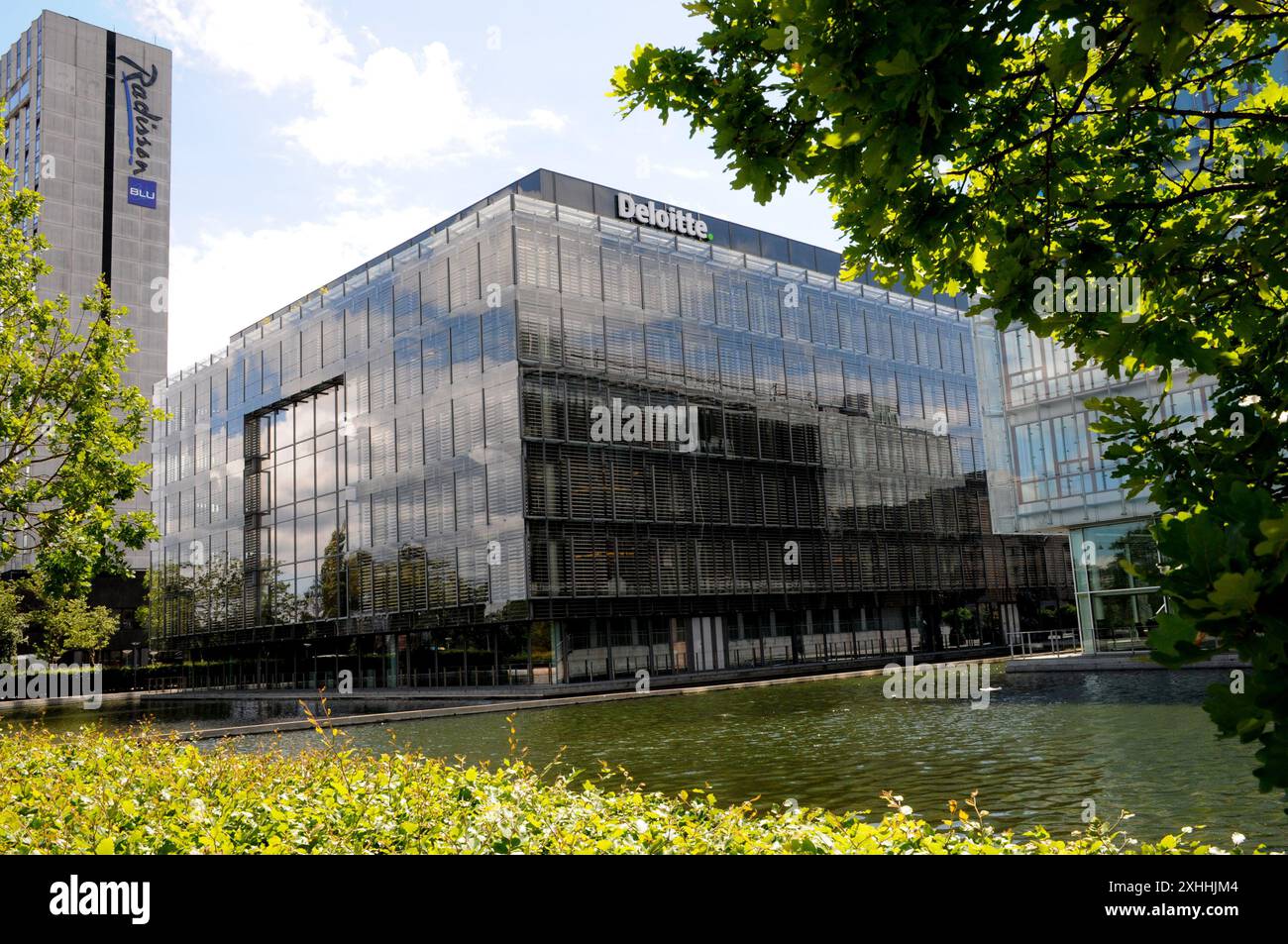 Copenhagen/ Denmark/14 july 2024/ Deloitte office building in danish ...