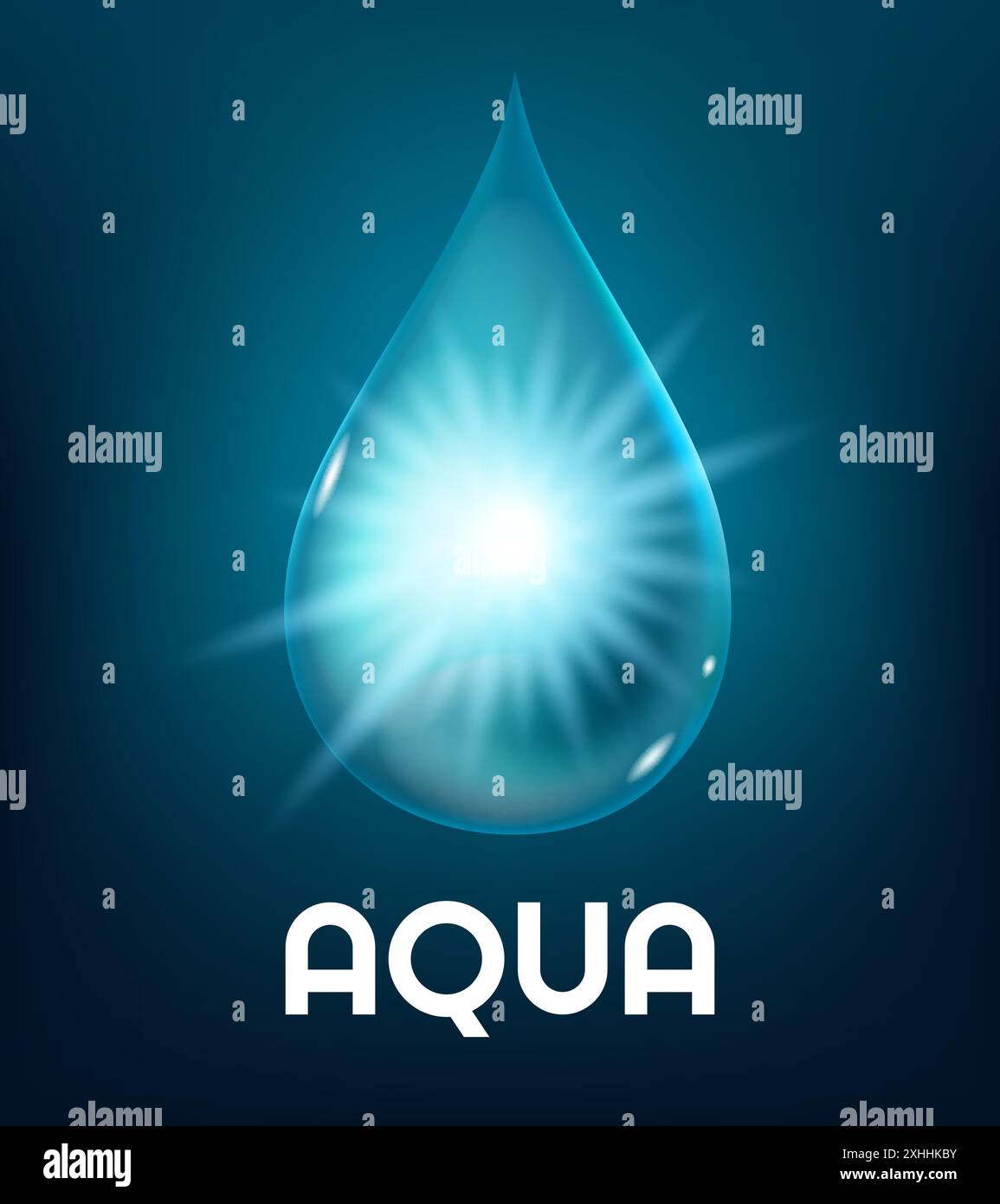 Realistic shining water drop Stock Vector Image & Art - Alamy