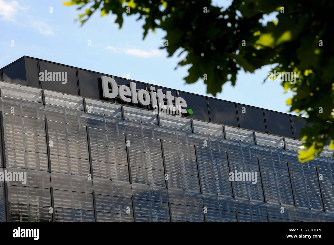 Copenhagen/ Denmark/14 july 2024/ Deloitte office building in danish ...