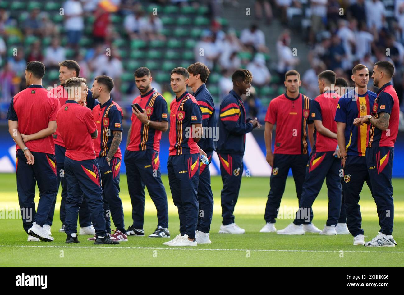 The Spanish team arrive before the UEFA Euro 2024 final match at ...