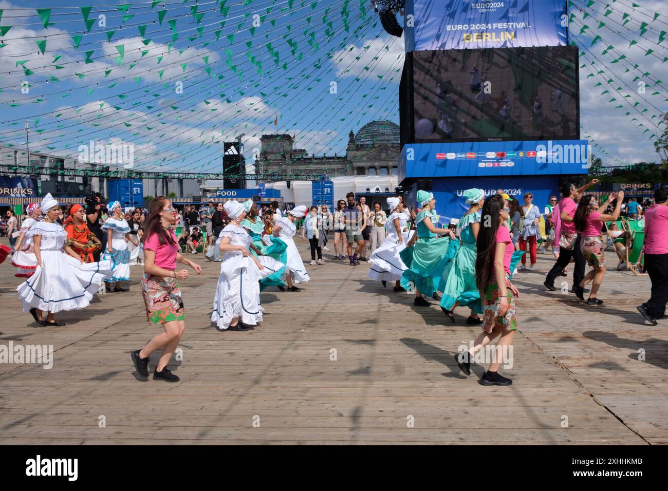 Fan Zone in Berlin, Uefa Euro 2024 Germany Stock Photo - Alamy