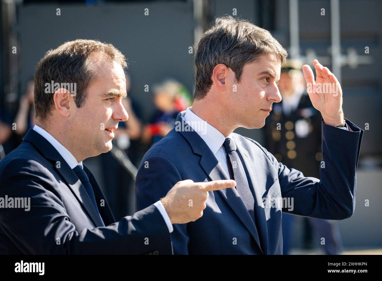 Paris, France. 14th July, 2024. French Armies Minister Sebastien ...