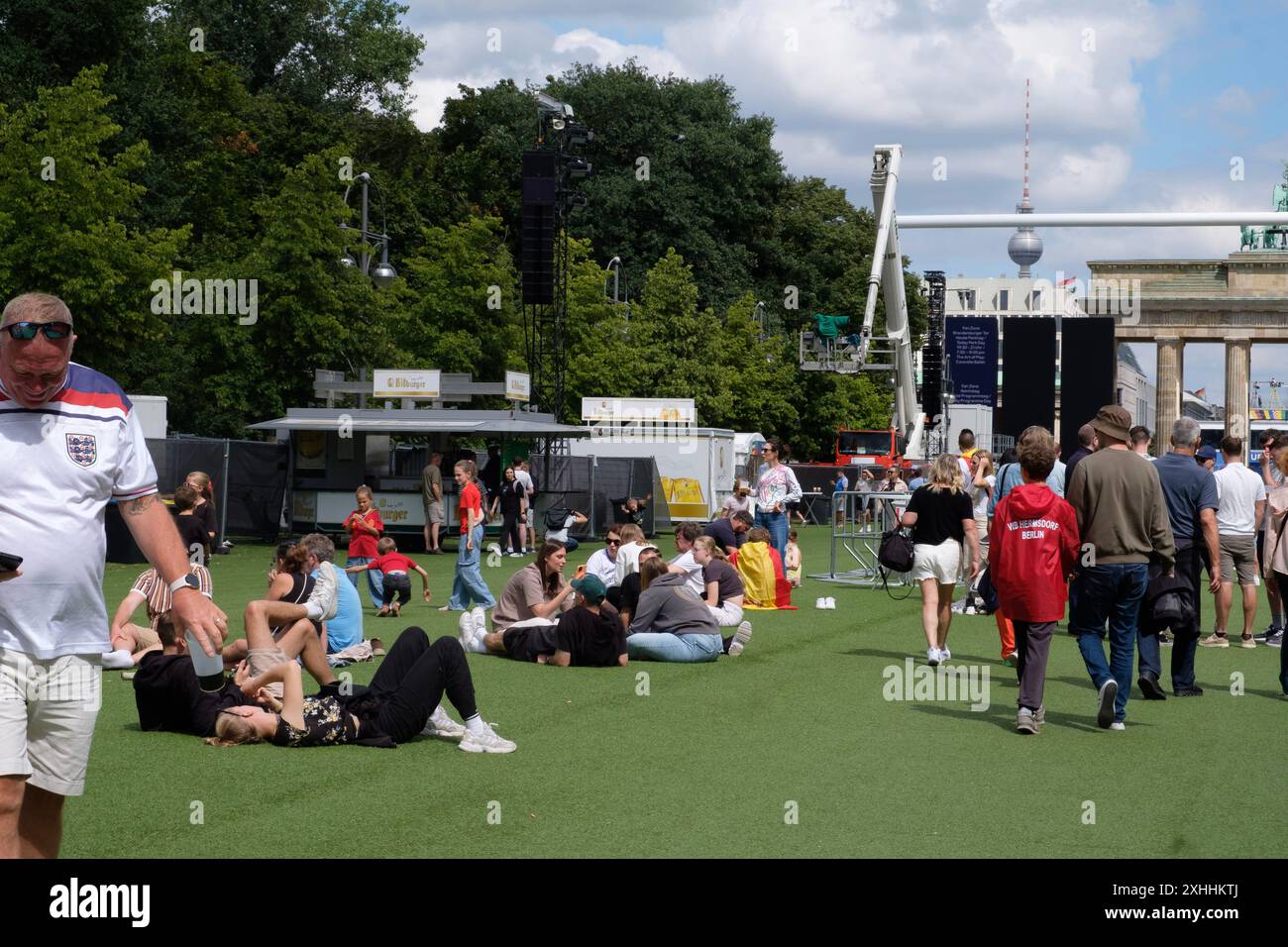 Fan Zone in Berlin, Uefa Euro 2024 Germany Stock Photo - Alamy