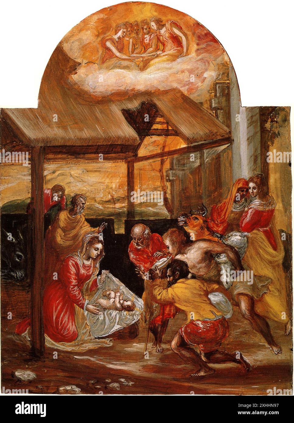 Left panel of the Modena Triptych El Greco - The Modena Triptych is ...