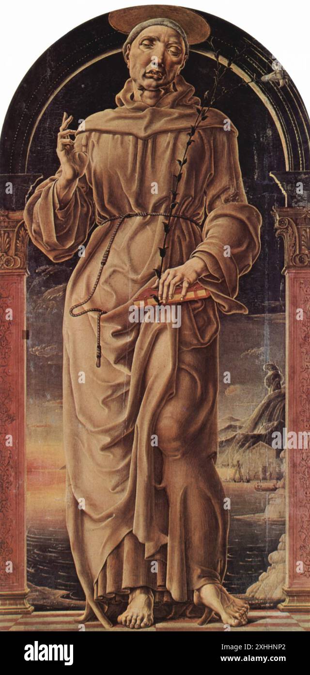 Saint Anthony of Padua painting by Cosimo Tura Stock Photo - Alamy