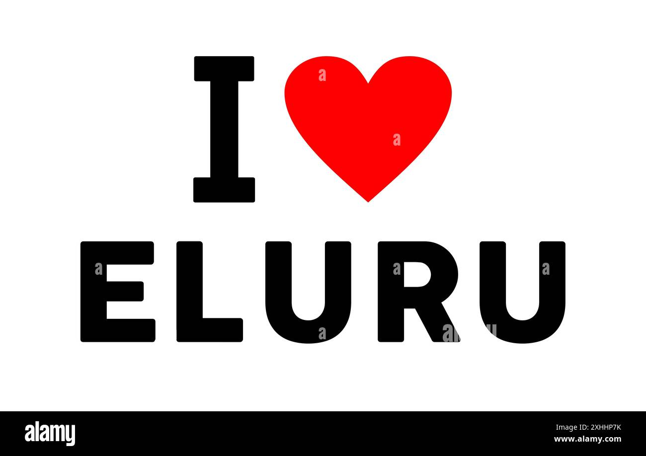 I love city Eluru India symbol illustration Stock Photo - Alamy