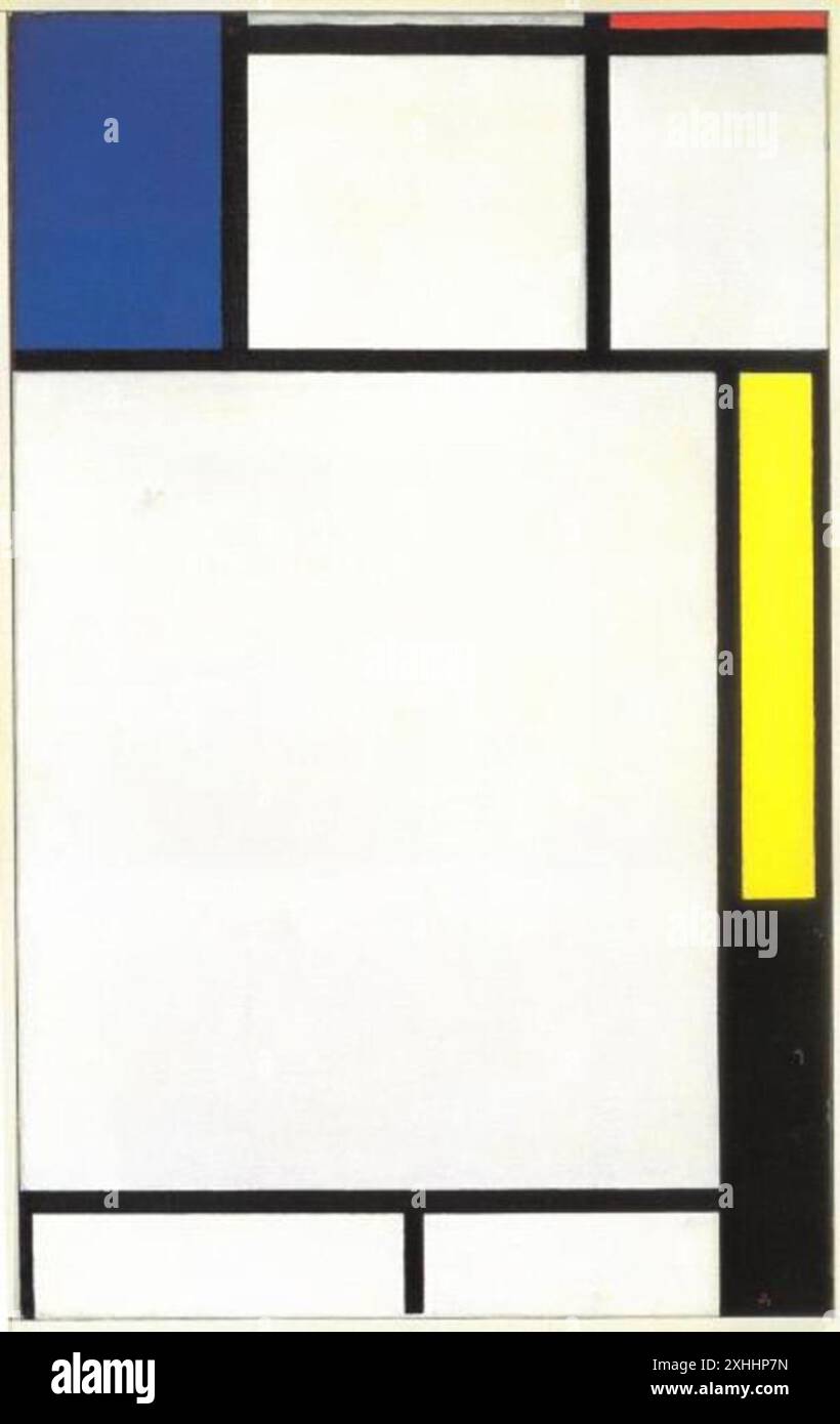 Louvre Abu Dhabi Museum - Composition with blue, red, yellow, and black ...