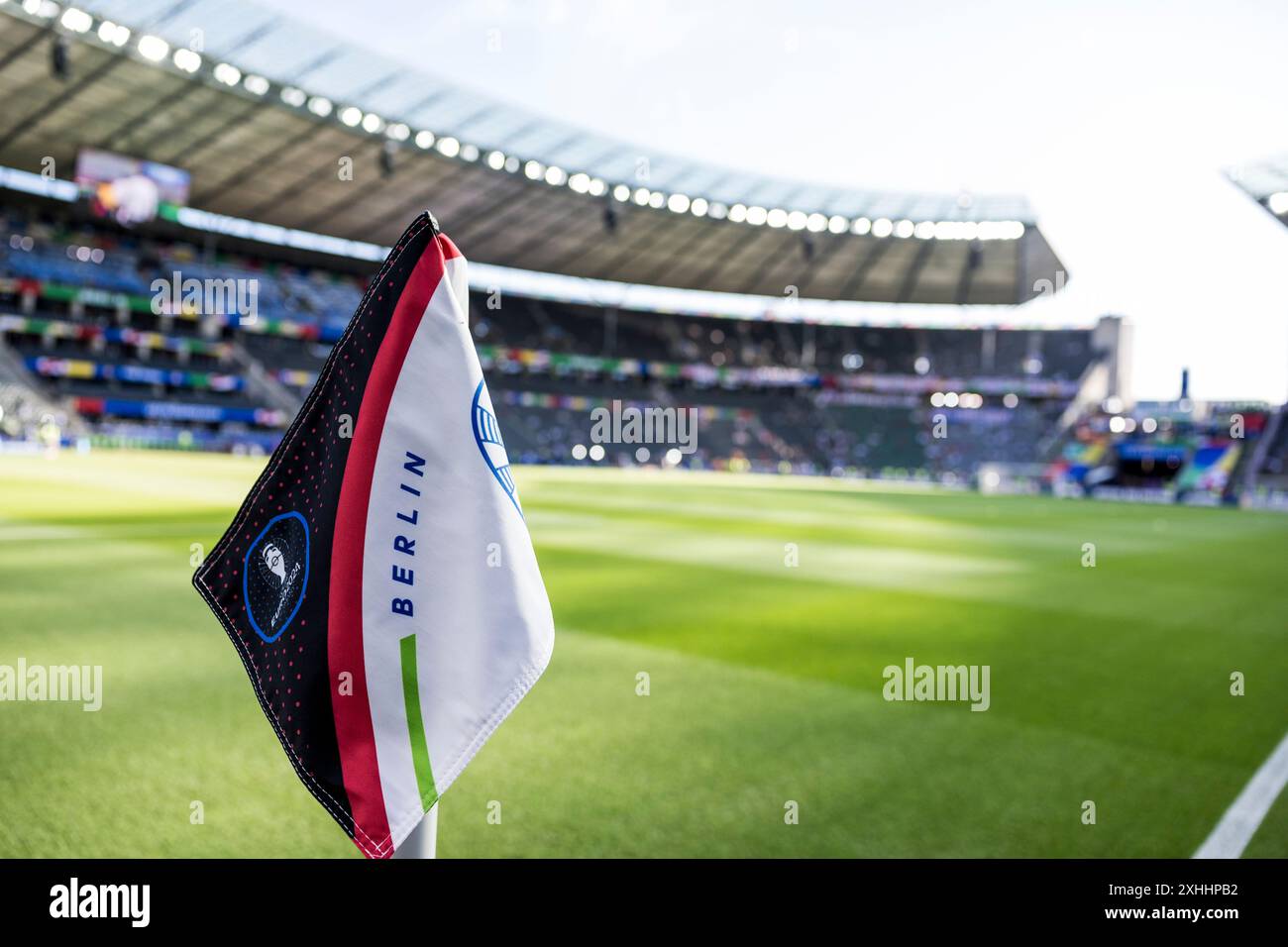Berlin, Germany. 14th July, 2024. The Olympiastadion is ready for the ...