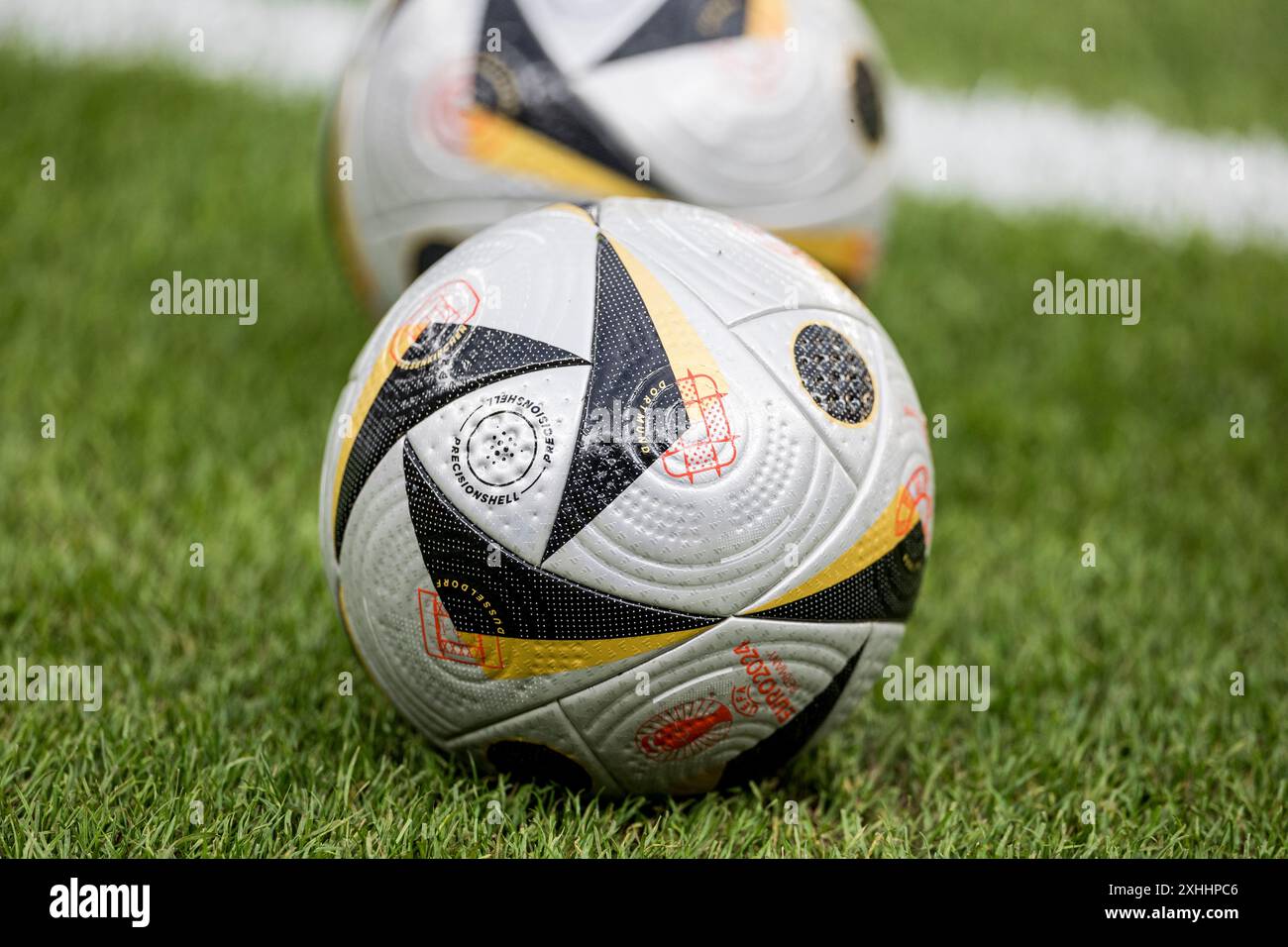 Berlin, Germany. 14th July, 2024. The batch balls from Adidas are ready ...