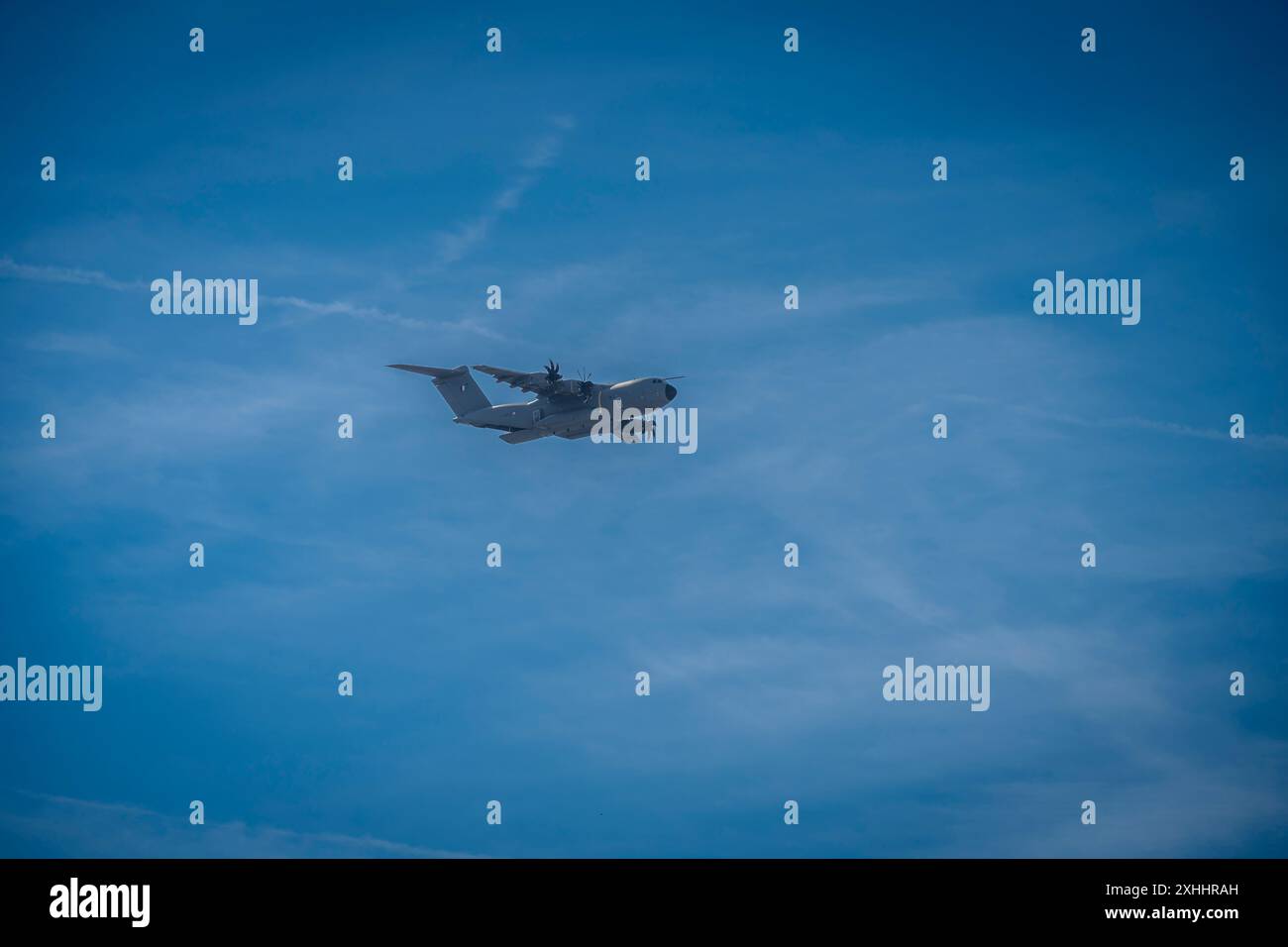 Paris, France - 07 14 2024: Air show of July 14. Military planes flying ...