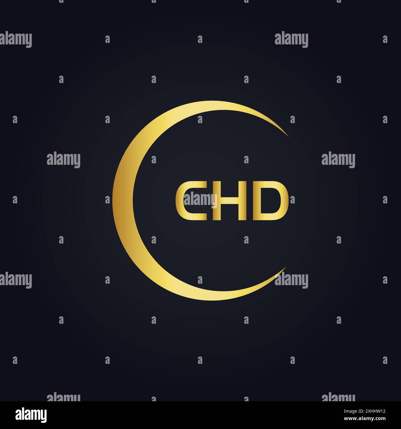 CHD logo. C H D design. White CHD letter. CHD, C H D letter logo design ...
