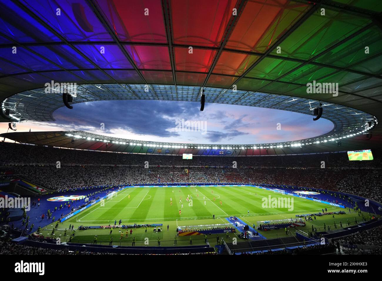 A general view of play during the UEFA Euro 2024 final match at the ...