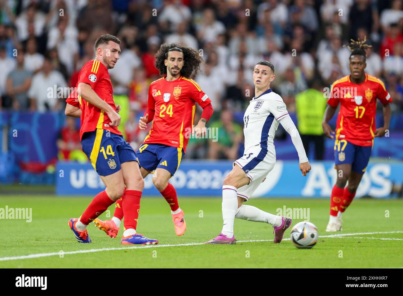 Berlin, Germany. 14th July, 2024. Spain Defender Aymeric Laporte Al ...