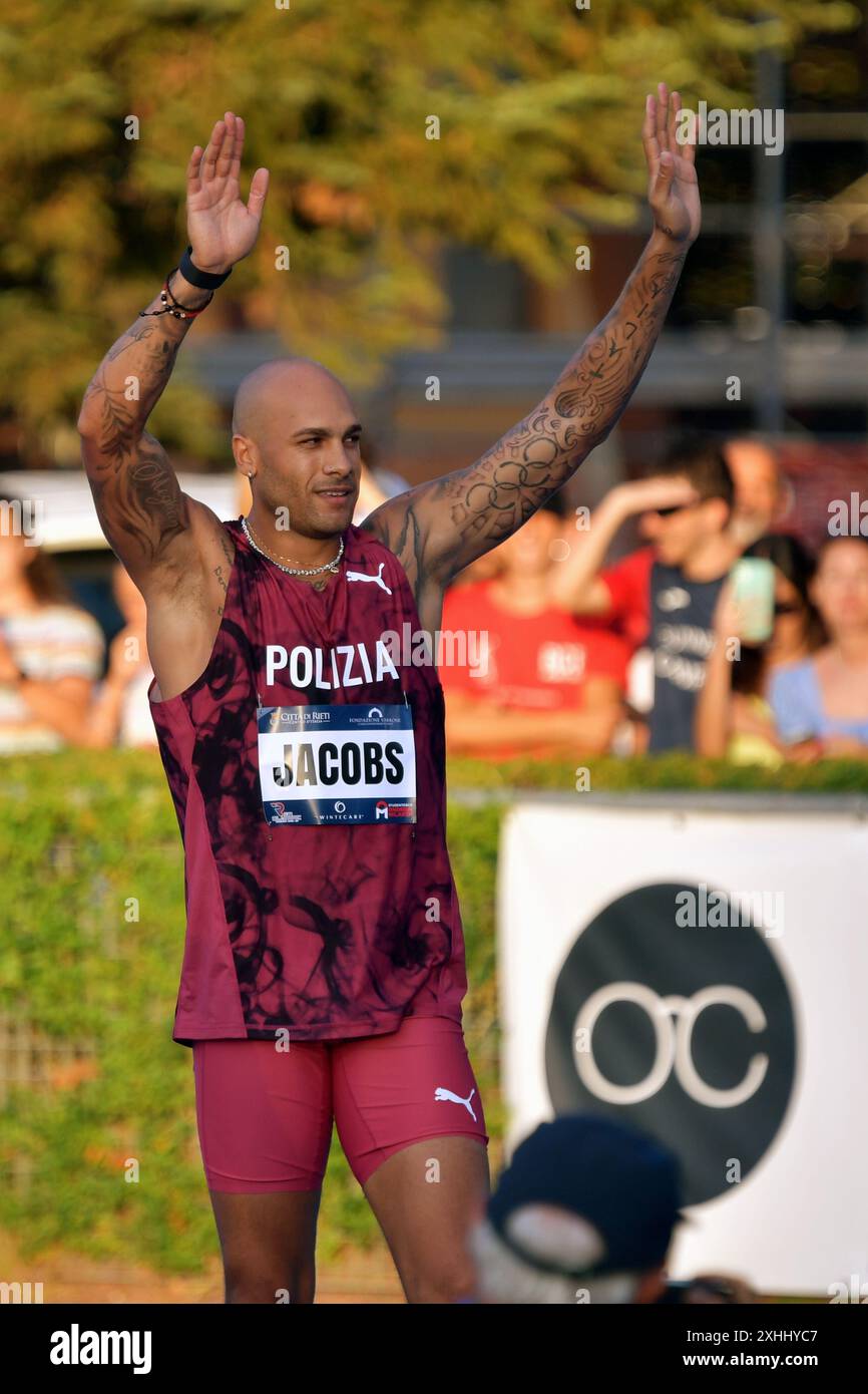 Test for Marcel Jacobs (Ita) ahead of the Paris 2024 Olympics on the ...