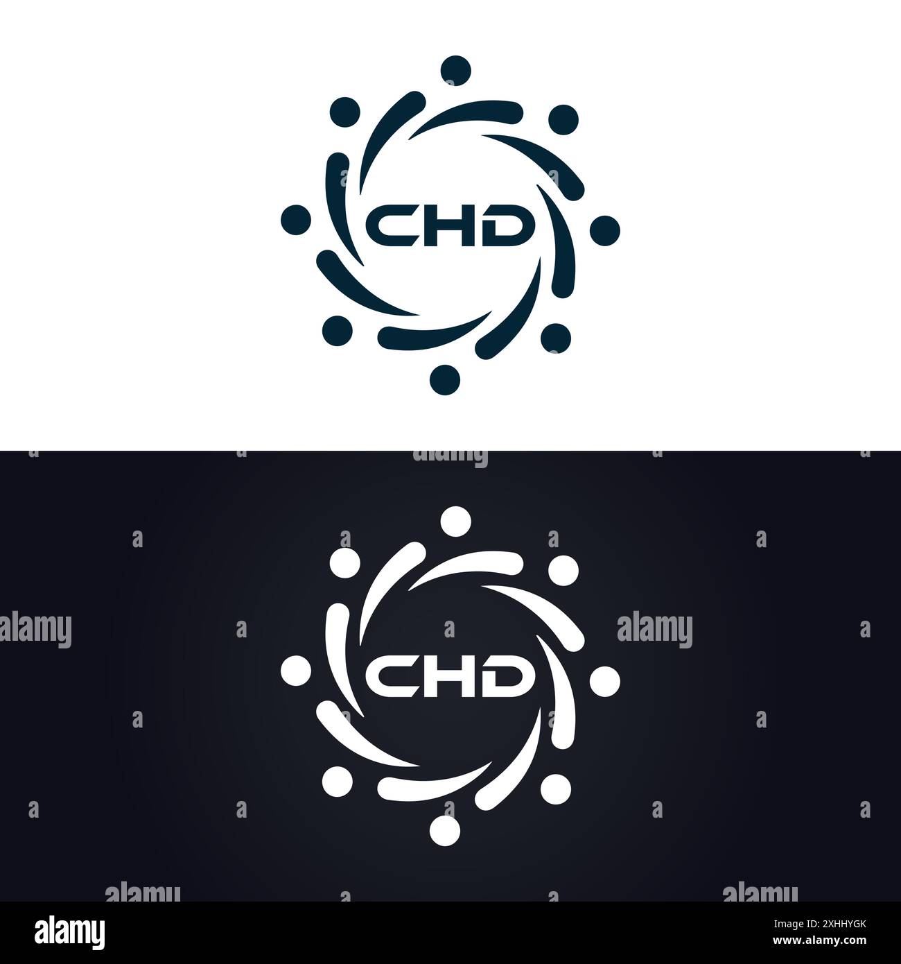 CHD logo. C H D design. White CHD letter. CHD, C H D letter logo design ...