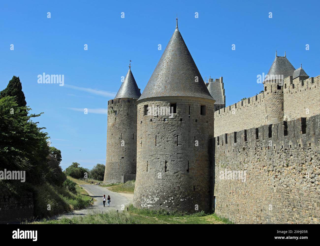 UNESCO World Heritage Site of La Cite which is a medieval citadel at ...