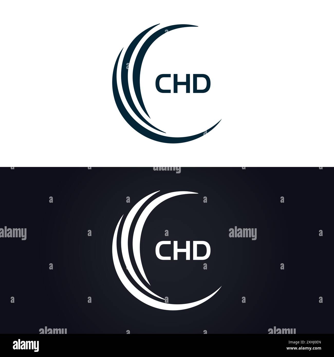 CHD logo. C H D design. White CHD letter. CHD, C H D letter logo design ...
