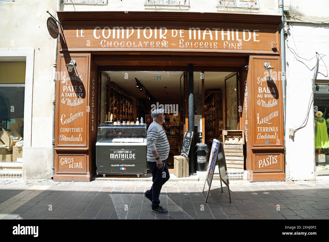 Le Comptoir de Mathilde store at Carcassonne in Southern France Stock ...